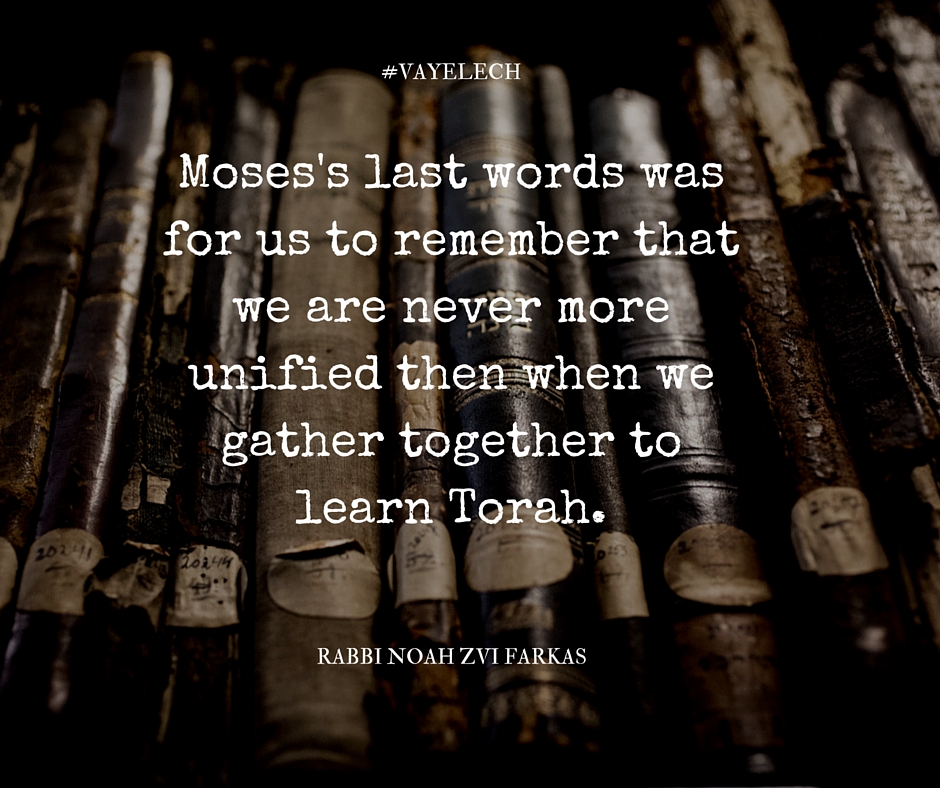 Vayelech2015 – Rabbi Noah Farkas